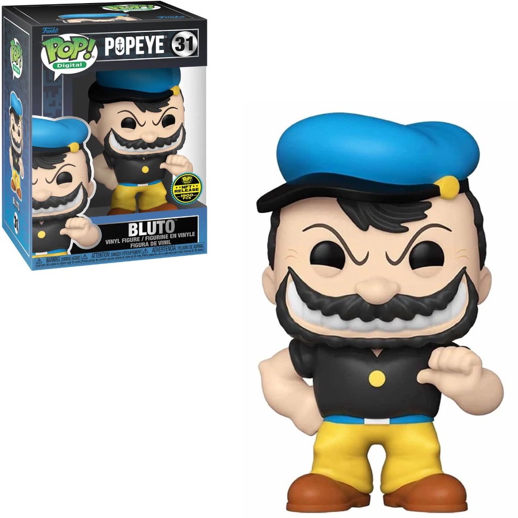 Funko Pop Bluto Brutus 31 Pop Digital Popeye NFT 1900pcs | Shopee Brasil