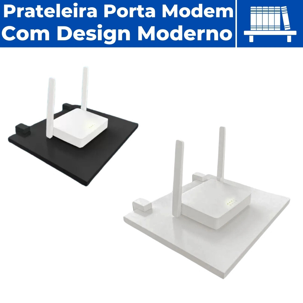 Prateleira Decorativa Porta Modem 20X24 Moderno Industrial | Shopee Brasil
