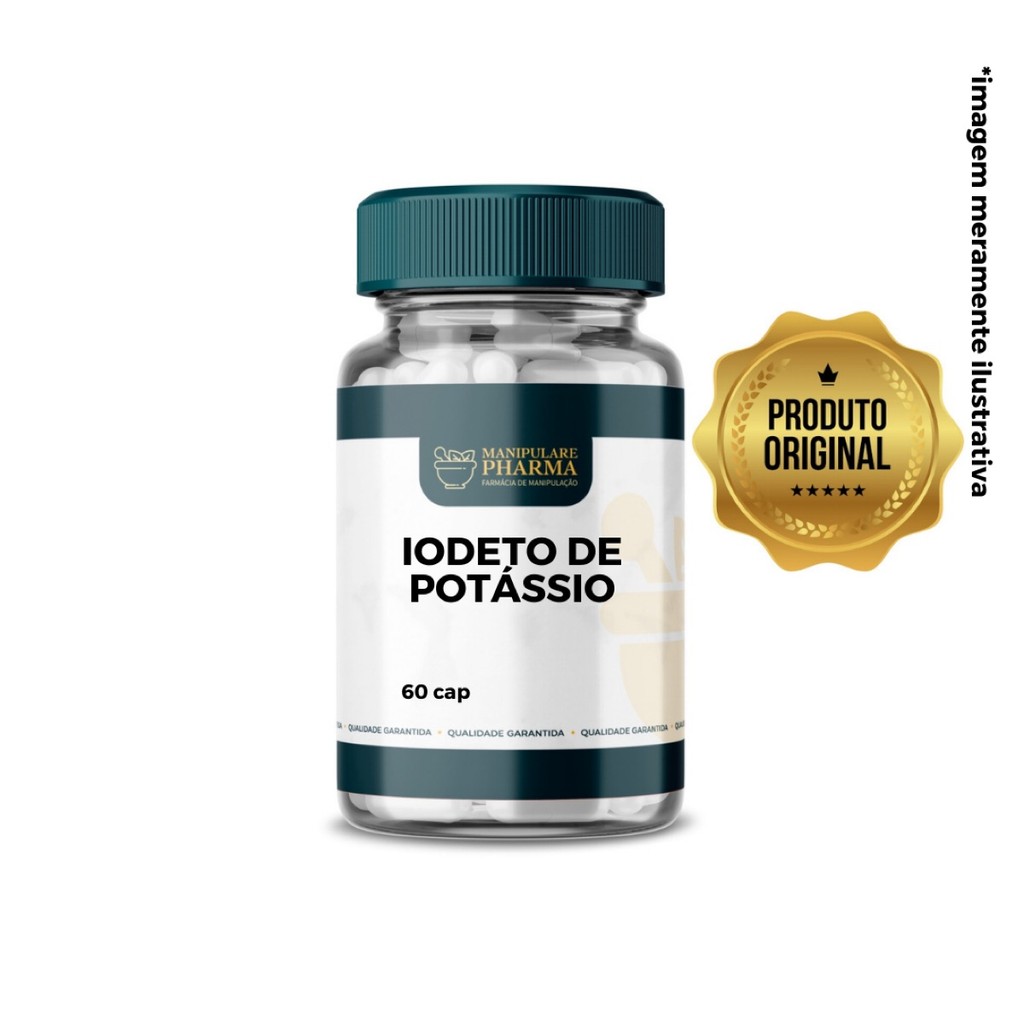 Iodeto de Potássio 130mg - 60 Cápsulas | Shopee Brasil