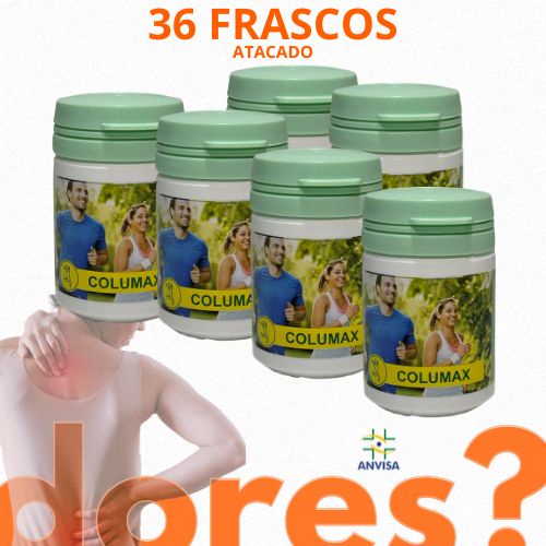 Kit 36 Frascos Columax Original 15 Cápsulas 100mg - Suplemento Natural ...