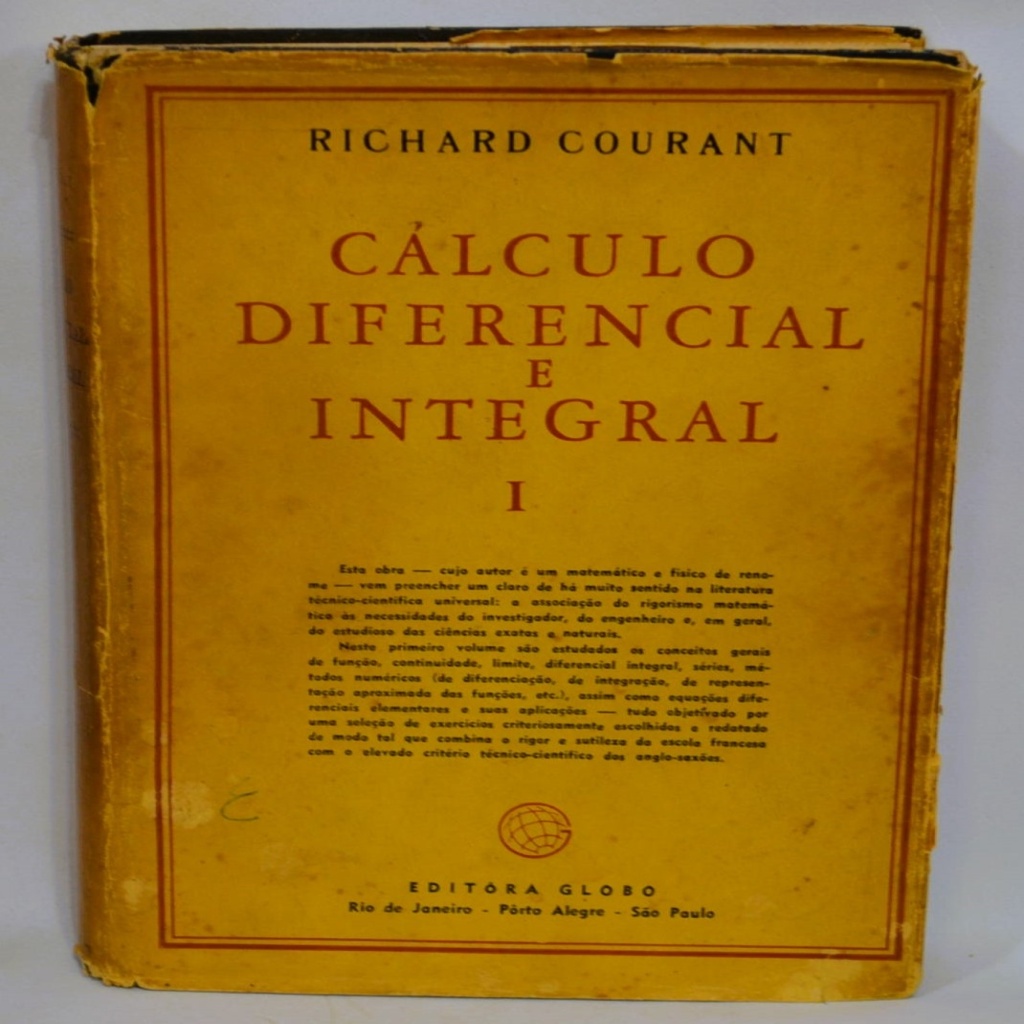 Cálculo Diferencial Integrado - 1 Volume autor R. Courant | Shopee Brasil