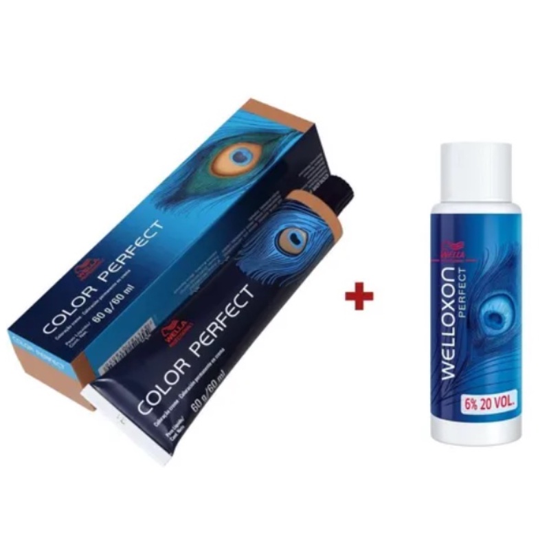 Wella Color Perfect 8/1 Louro Claro Acinzentado + Ox 60 ml | Shopee Brasil