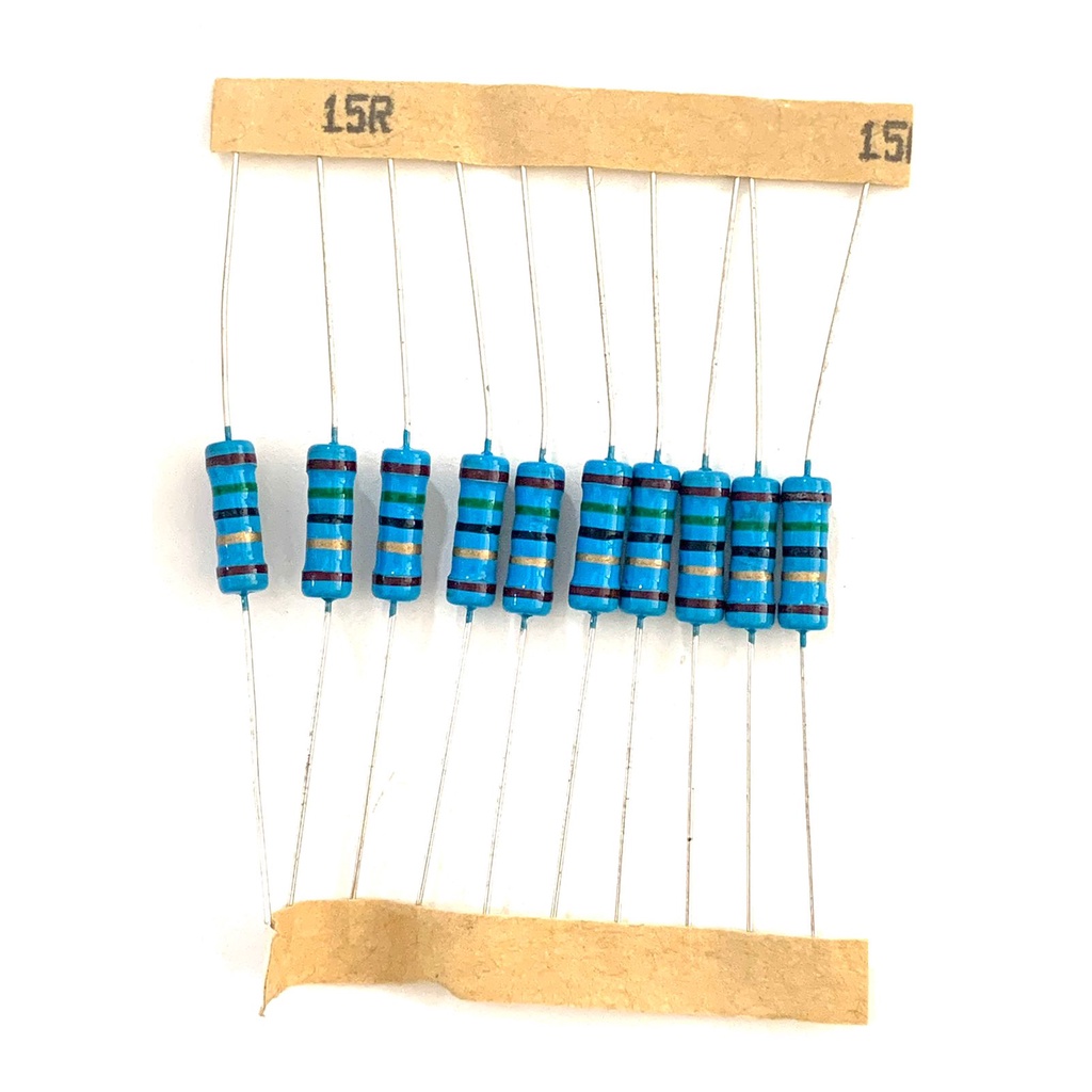 Kit 10 Resistor de Precisão 15R 1W 1% | Shopee Brasil