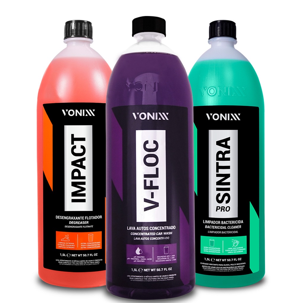 Kit Vonixx V-Floc + Impact + Sintra Pro (1,5L) | Shopee Brasil
