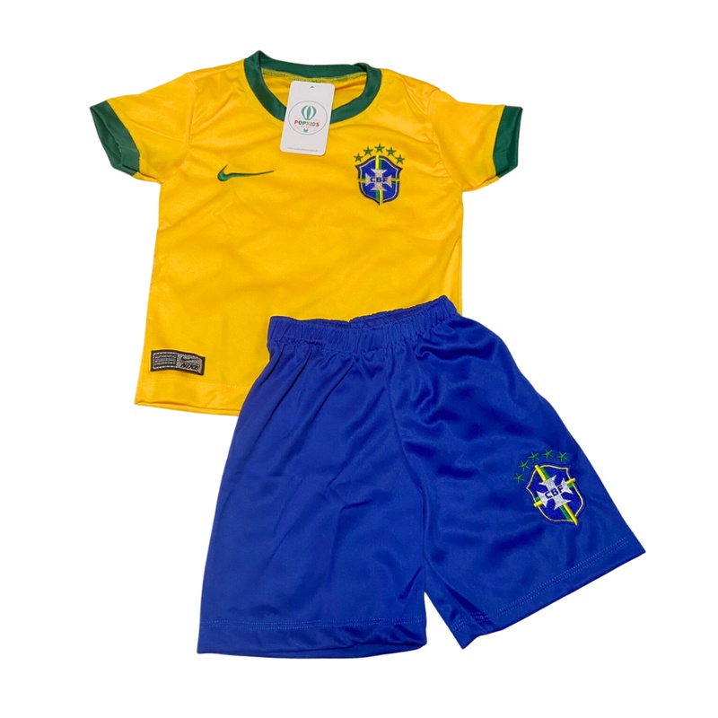 Conjunto Infantil Brasil Tam.2-4 Anos | Shopee Brasil