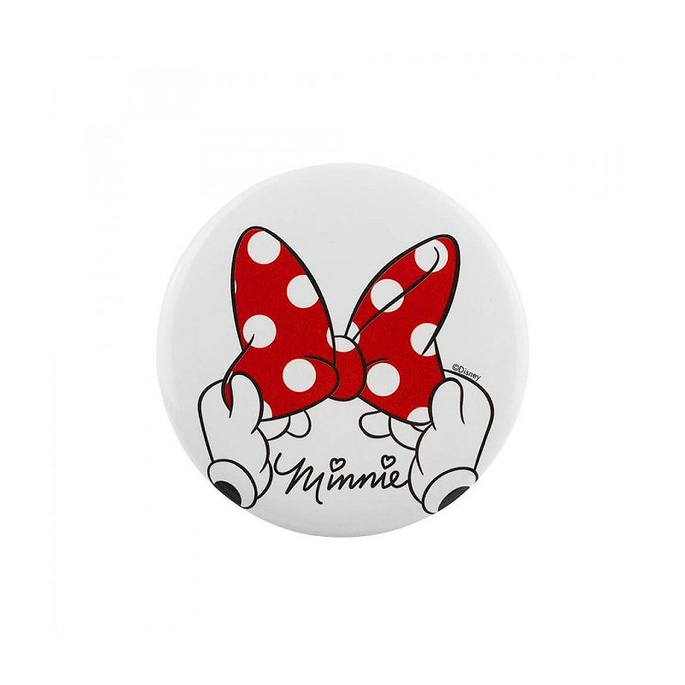 Broche/Botton Branco Metal Laço Minnie: Disney | Shopee Brasil