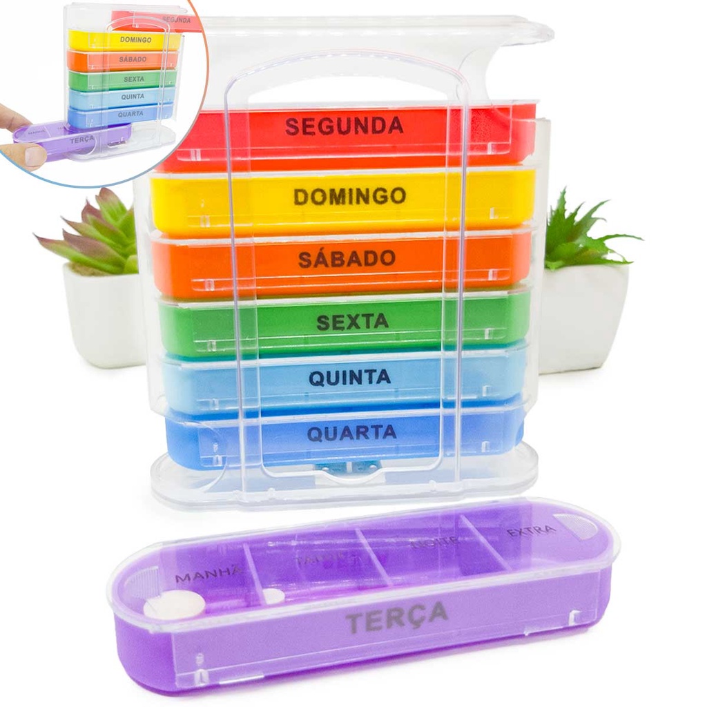 Porta Remédio Comprimido Cápsulas Smart Medicamento Estojo | Shopee Brasil