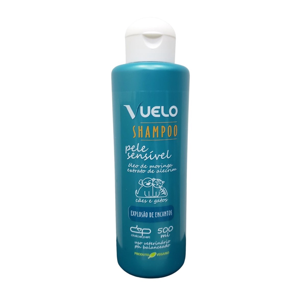 Shampoo Pele Sensivel Explosao de Encantos Vuelo Dolce Pet Caes e Gatos ...