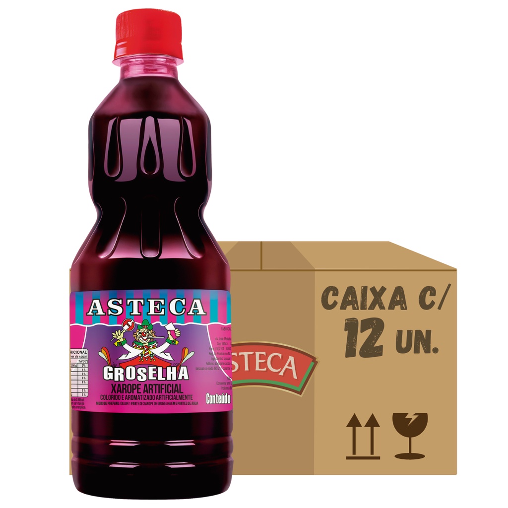 GROSELHA ASTECA CAIXA COM 12UN DE 500ML | Shopee Brasil