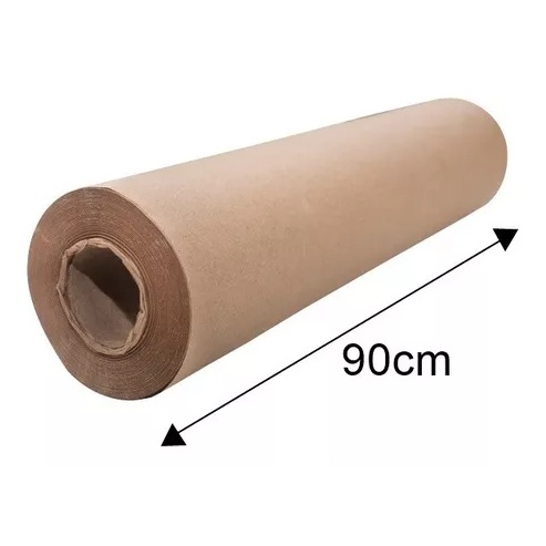 Papel Pardo Bobina Semi Kraft 60GRS 90CM X 50M | Shopee Brasil