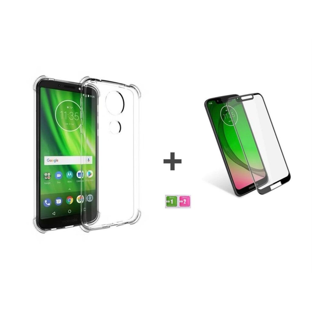 Capa Capinha Motorola G6 / G6 Play Anti Impacto Transparente + película Vrido 3D / 9D | Shopee ...