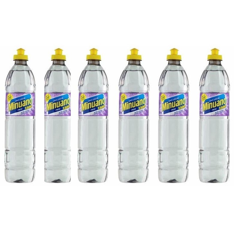 Detergente liquido Minuano Clear Ultra-limpeza Lava-Louças 500ml Anti ...