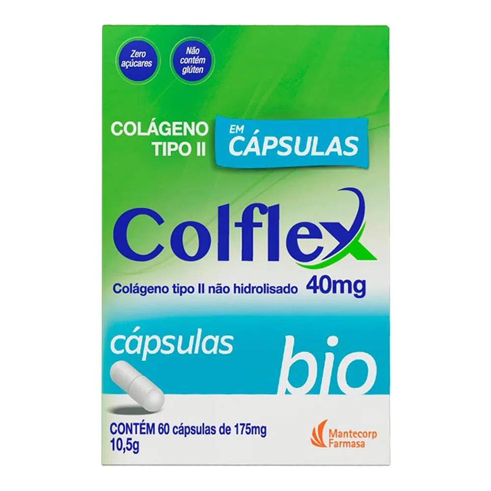 Colágeno Não Hidrolisado Colflex Bio Tipo II 60 Cápsulas | Shopee Brasil