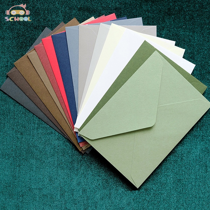 5 Pcs Vintage Puro Envelope Colorido Conjunto De Envelopes Românticos ...