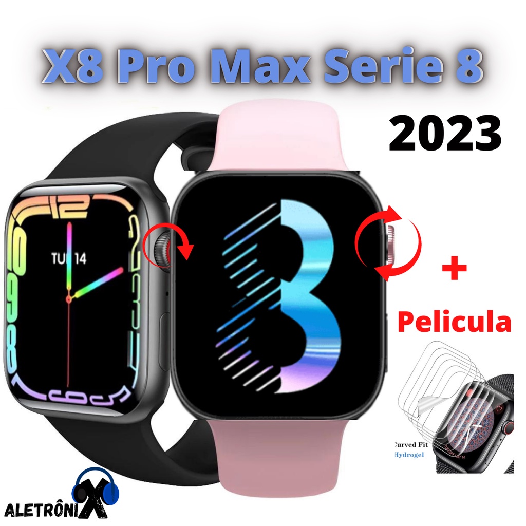 Smartwatch X8 Pró Max Original 2022 Lançamento Relógio Inteligente ...