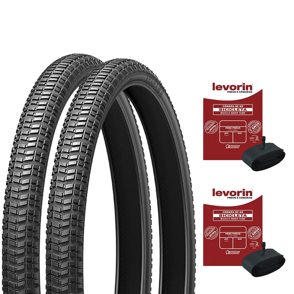 Par Pneus Levorin Atacama Aro 20 x 1.95 + 2 Câmaras de Ar Levorin Aro ...