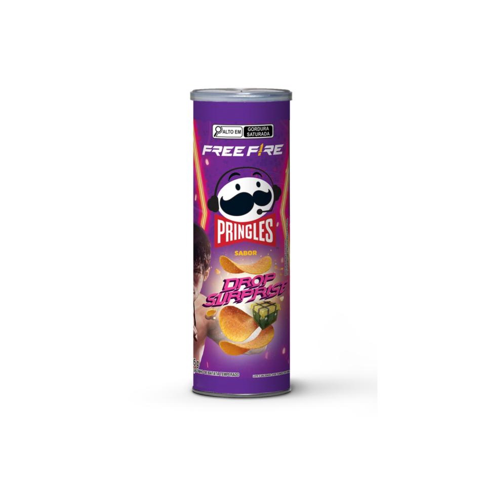 Batata Pringles Free Fire Sabor Drop Surprise 105g | Shopee Brasil
