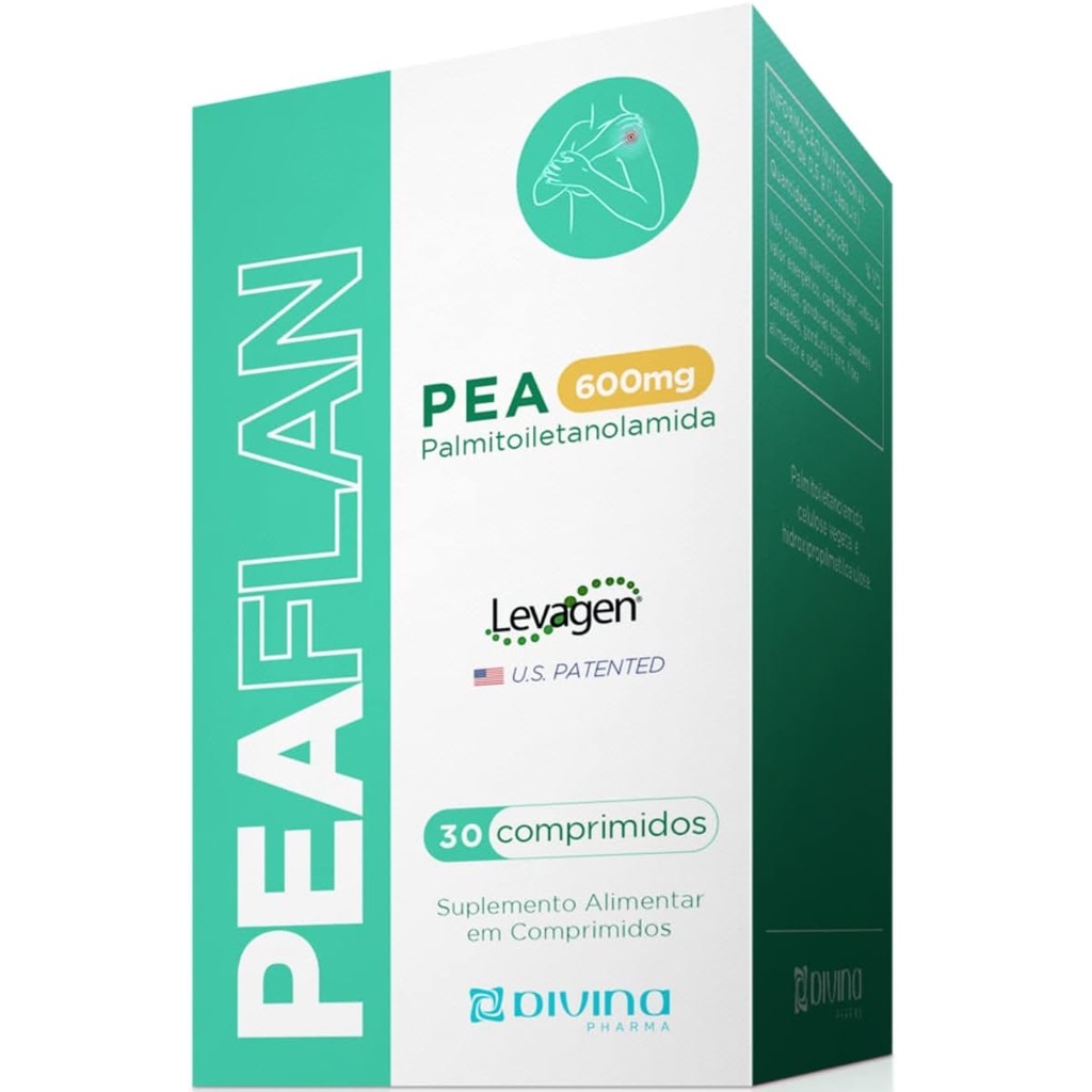 Peaflan Pea Palmitoiletanolamida 600mg 30 Tab Levagen Divina | Shopee ...