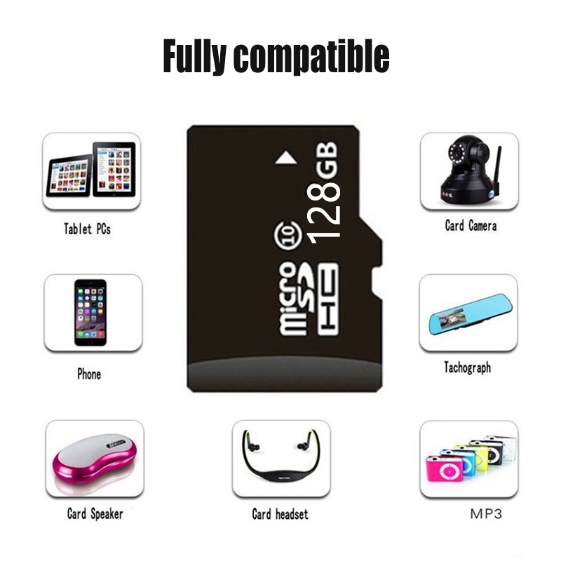 Alta Velocidade Cartão De Memória microcard 16/32/64/128/256gb | Shopee Brasil