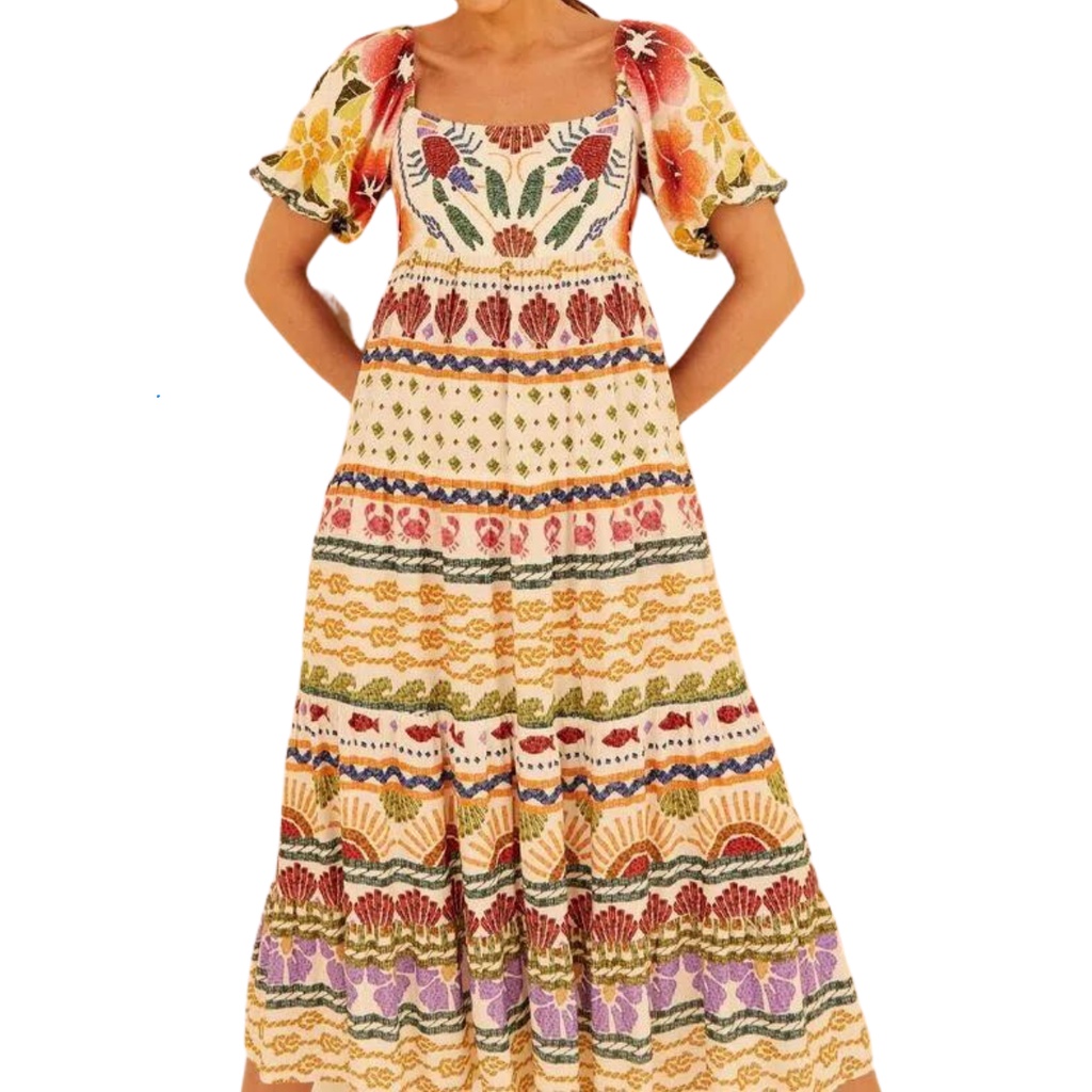Vestido Cropped Farm Ilha do Sal | Shopee Brasil