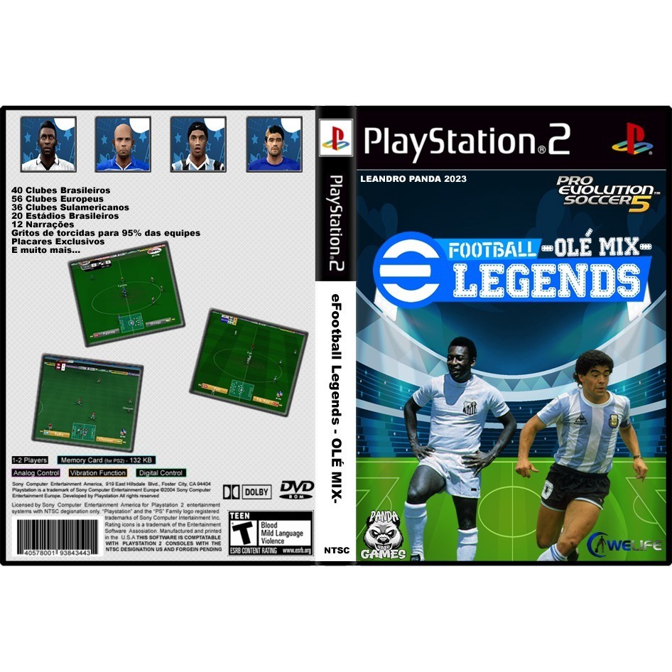 Pes 5 - Efootball Legends - Ps2 | Shopee Brasil
