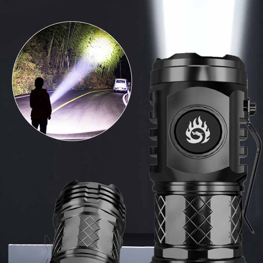 Three-Eyed Monster Mini Flash Super Power Flashlight Thumb Flashlight ...