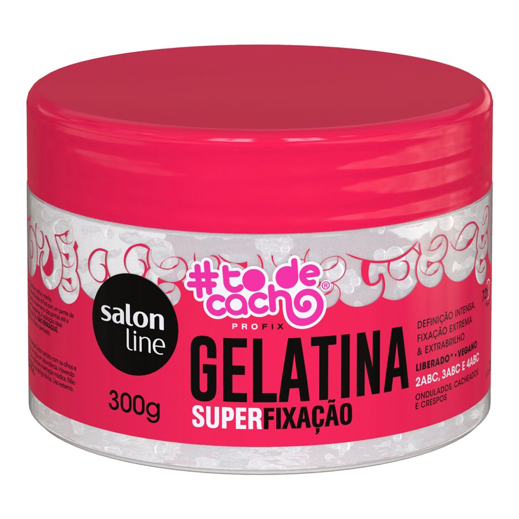 Gelatina Tô De Cacho Salon Line Super Fixação 300g | Shopee Brasil