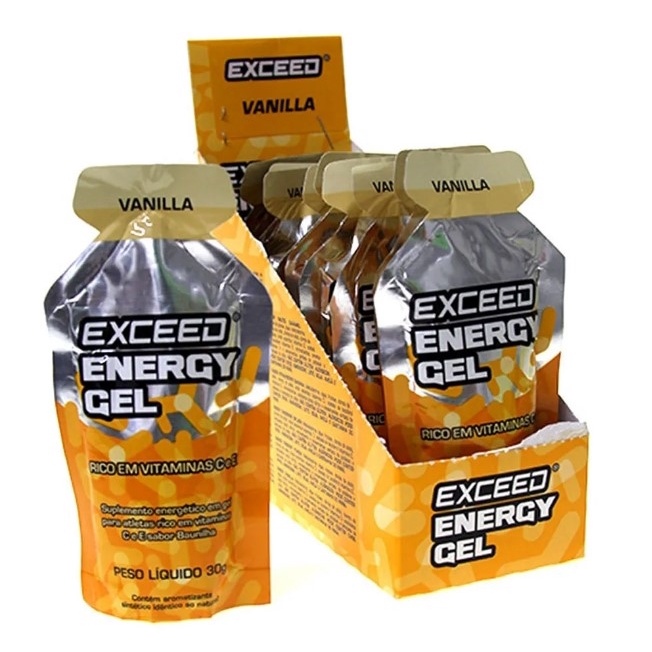 Gel de Carboidrato Exceed Energy Baunilha Sachê 10uni | Shopee Brasil