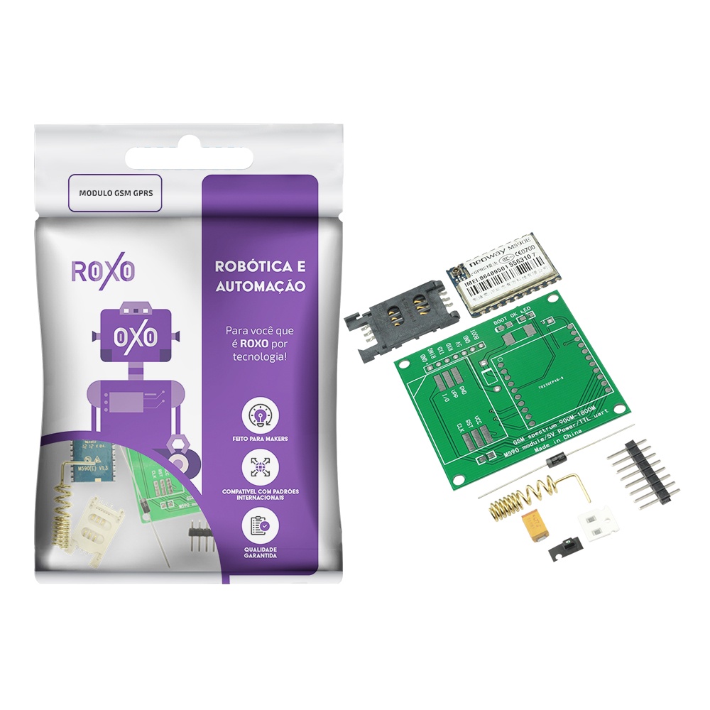 Módulo Gsm Sim800l Gprs/sms Quad-band Slot Para Sim - RoXo | Shopee Brasil