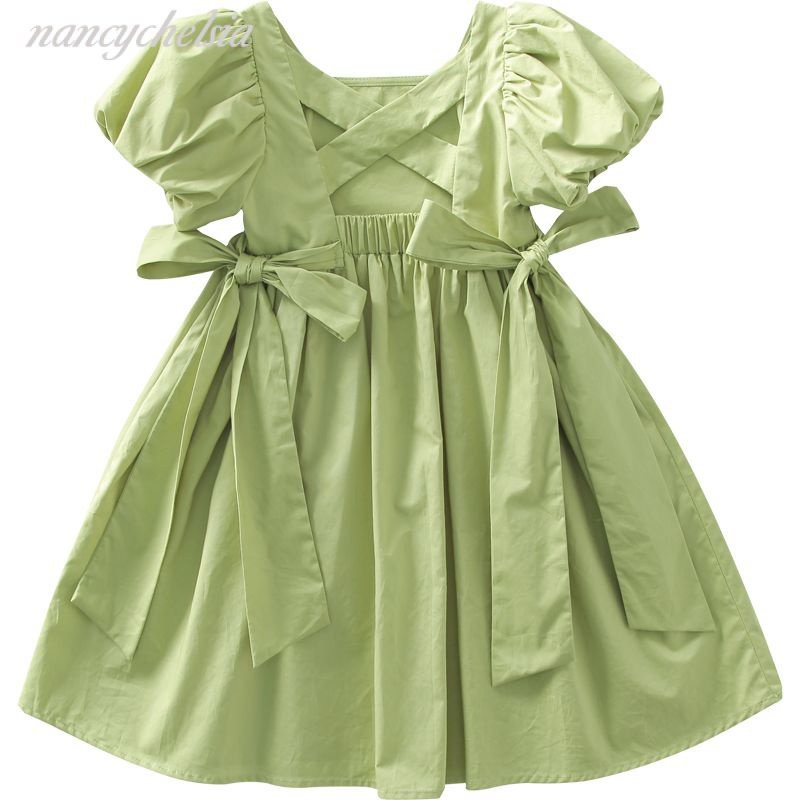 Vestido De Aniversário Verde Para Crianças Princesa 3-10 Anos Saia De ...