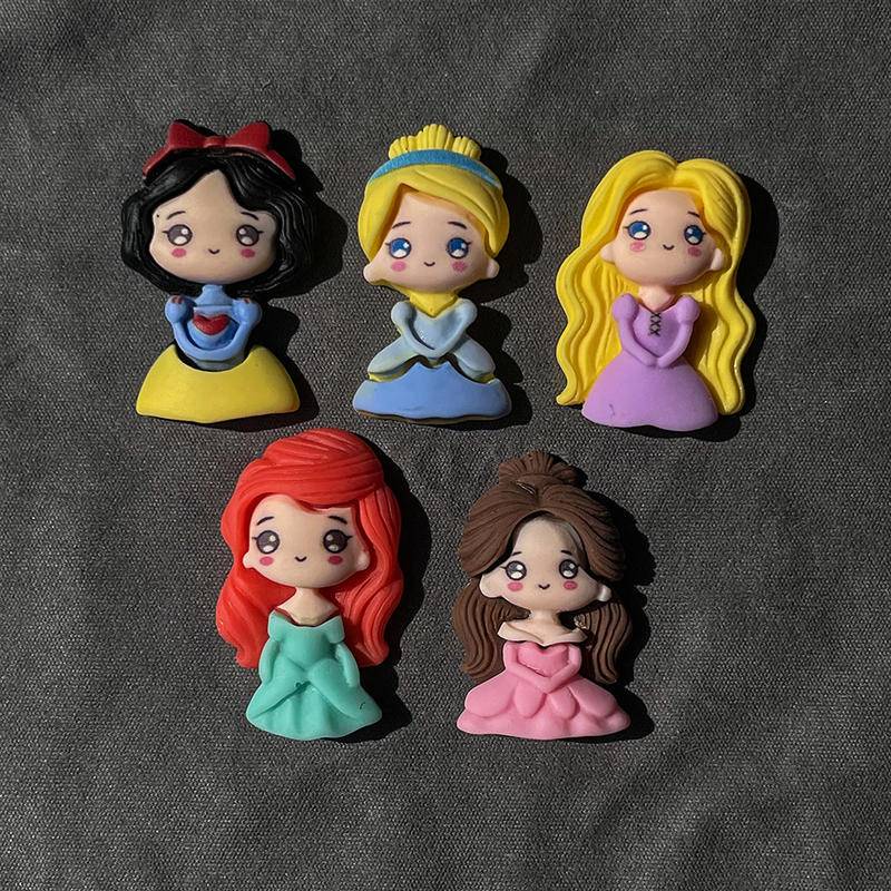 Cute Princess Cro Charm DIY Jibz Cartoon Resina Jóias Acessórios ...