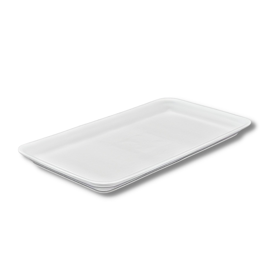 TRL04 Bandeja de Isopor B4 (27,5x15x1,4cm.) P/ Frios e Alimentos C/ 400 ...