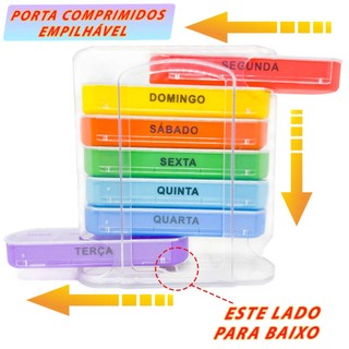 Porta Remédio Comprimido Cápsulas Smart Medicamento Estojo | Shopee Brasil