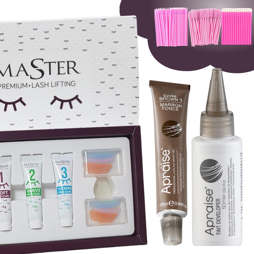 Kit master lash lifting de cílios fio a fio e brow lamination de ...