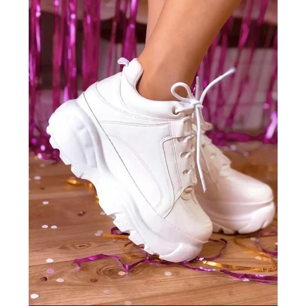 Tenis Feminino Buffalo Maga Plataforma Blogueira Bufalo Colors | Shopee Brasil