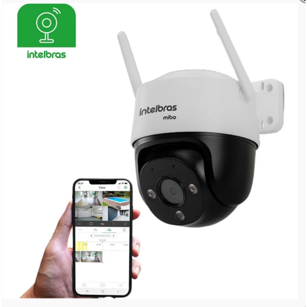 Camera de Seguranca ip Intelbras Im7 wifi sem fio gira 360 Inteligente ...