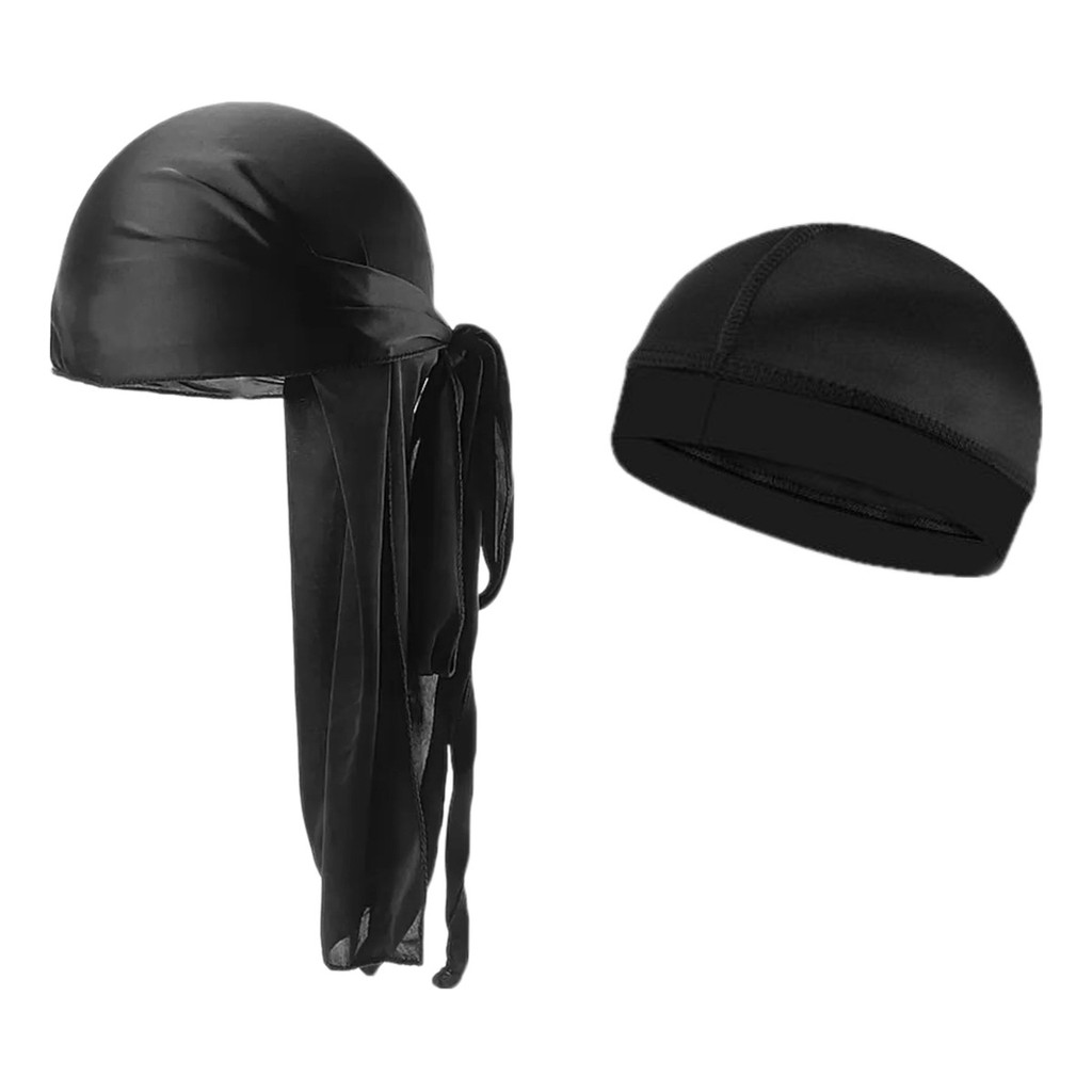 Kit Durag E Wave Cap Para Wave Perfeito 360 Rapper Bandana | Shopee Brasil