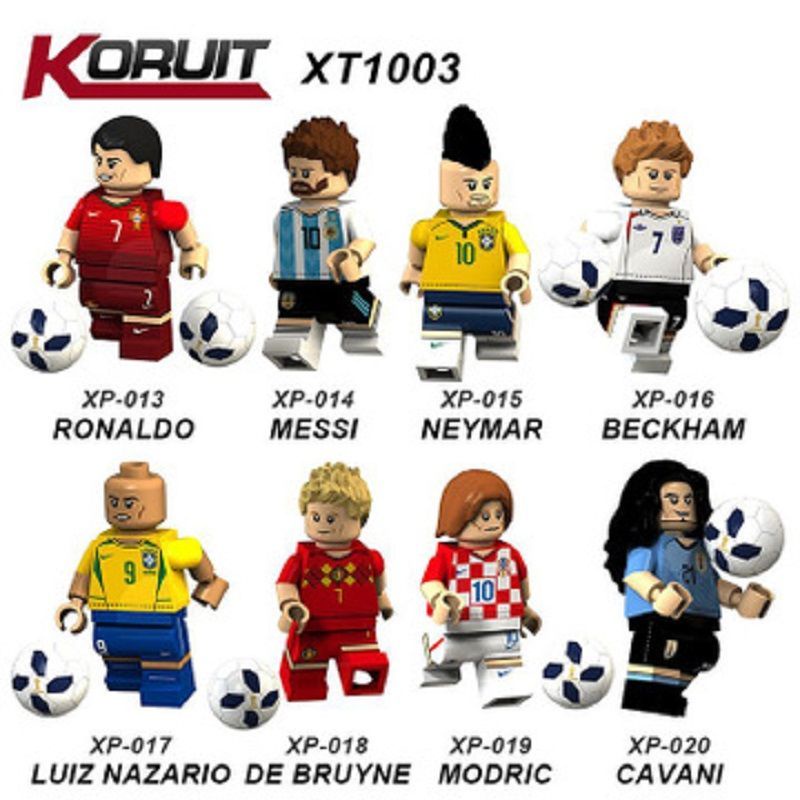 Compatível com a Copa do Mundo de Lego Celebrity Football Star Beckham ...