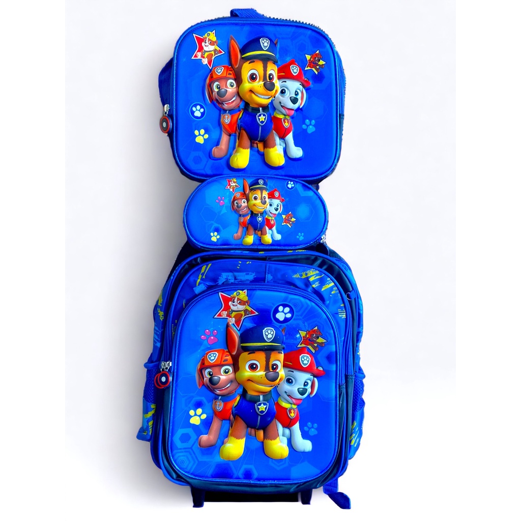 Mochila Escolar Patrulha Canina Chase Kit Lancheira Estojo | Shopee Brasil
