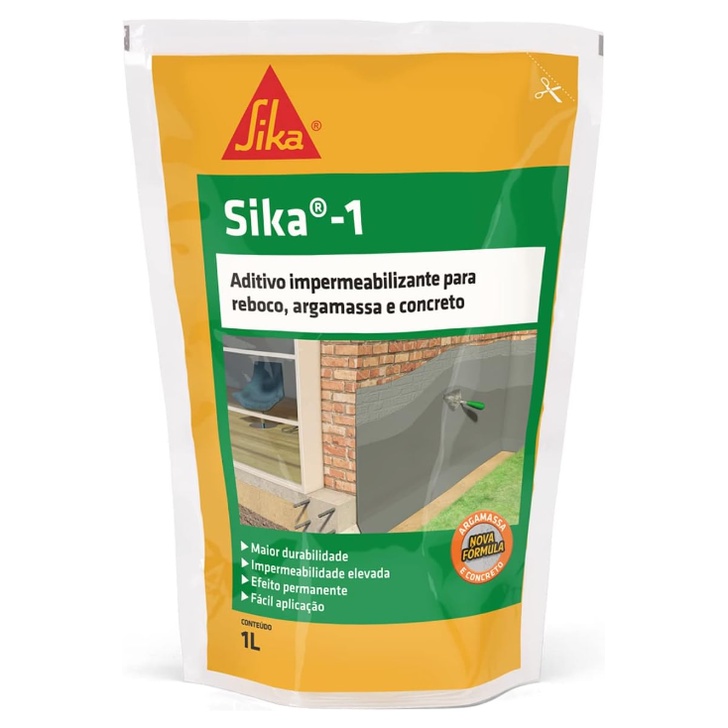 IMPERMEABILIZANTE SIKA-1 / 1L | Shopee Brasil