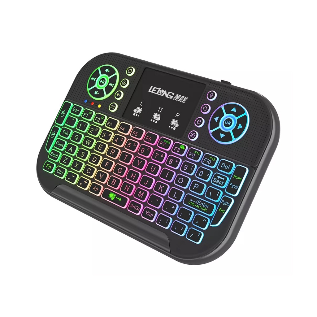 Mini Teclado Wireless Bluetooth Touchpad Sem Fio Iluminado | Shopee Brasil