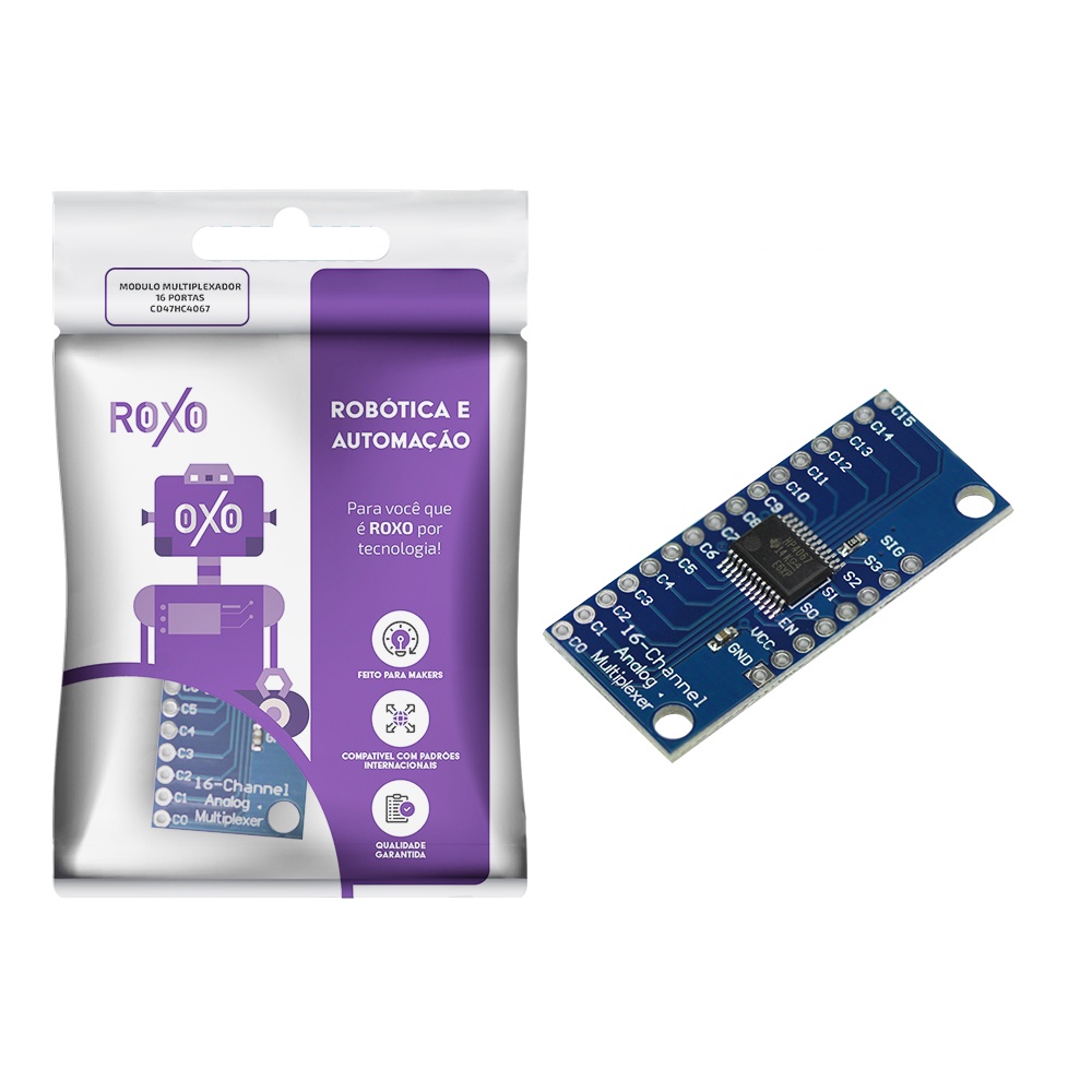 Módulo Multiplexador 16 Portas Cd74hc4067 - RoXo | Shopee Brasil
