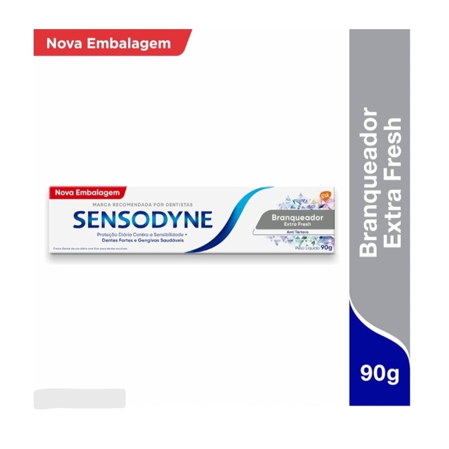 Creme Dental Sensodyne Branqueador Extra Fresh 90g | Shopee Brasil