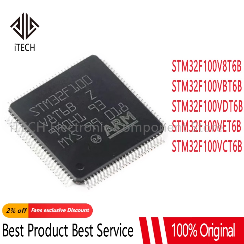 1pçs STM32F100V8T6B STM32F100VBT6B STM32F100VCT6B STM32F100VDT6B ...