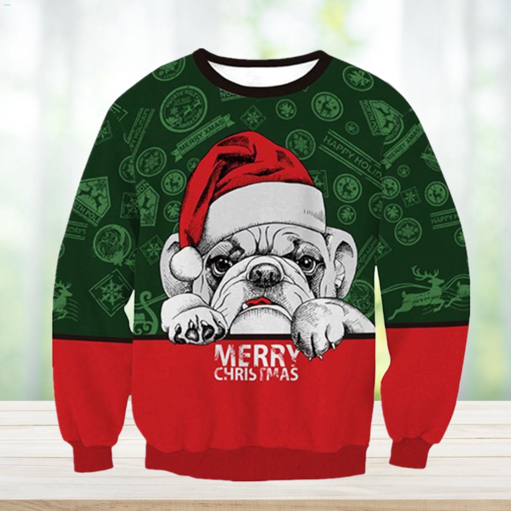 Camiseta Pullover Impresso De Natal Fácil De Combinar Estilo Simples De ...