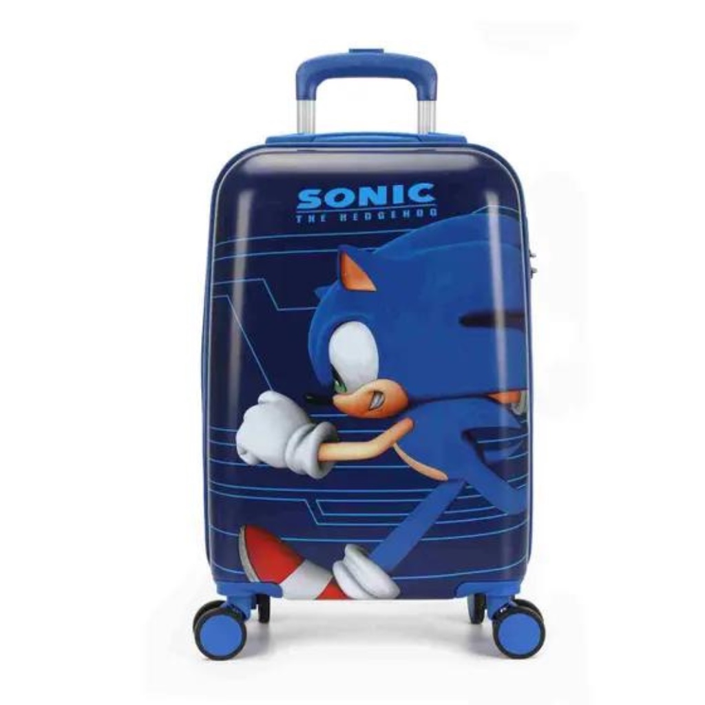 Mala Mochila Escolar Bordo ABS Sonic Rodinhas 360 Meninos | Shopee Brasil