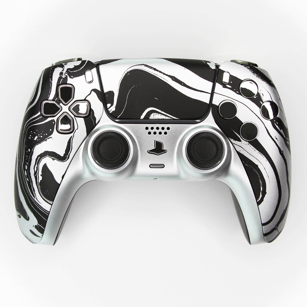Placa Frontal Do Controlador Personalizada Silver Flow Front Shell Para ...