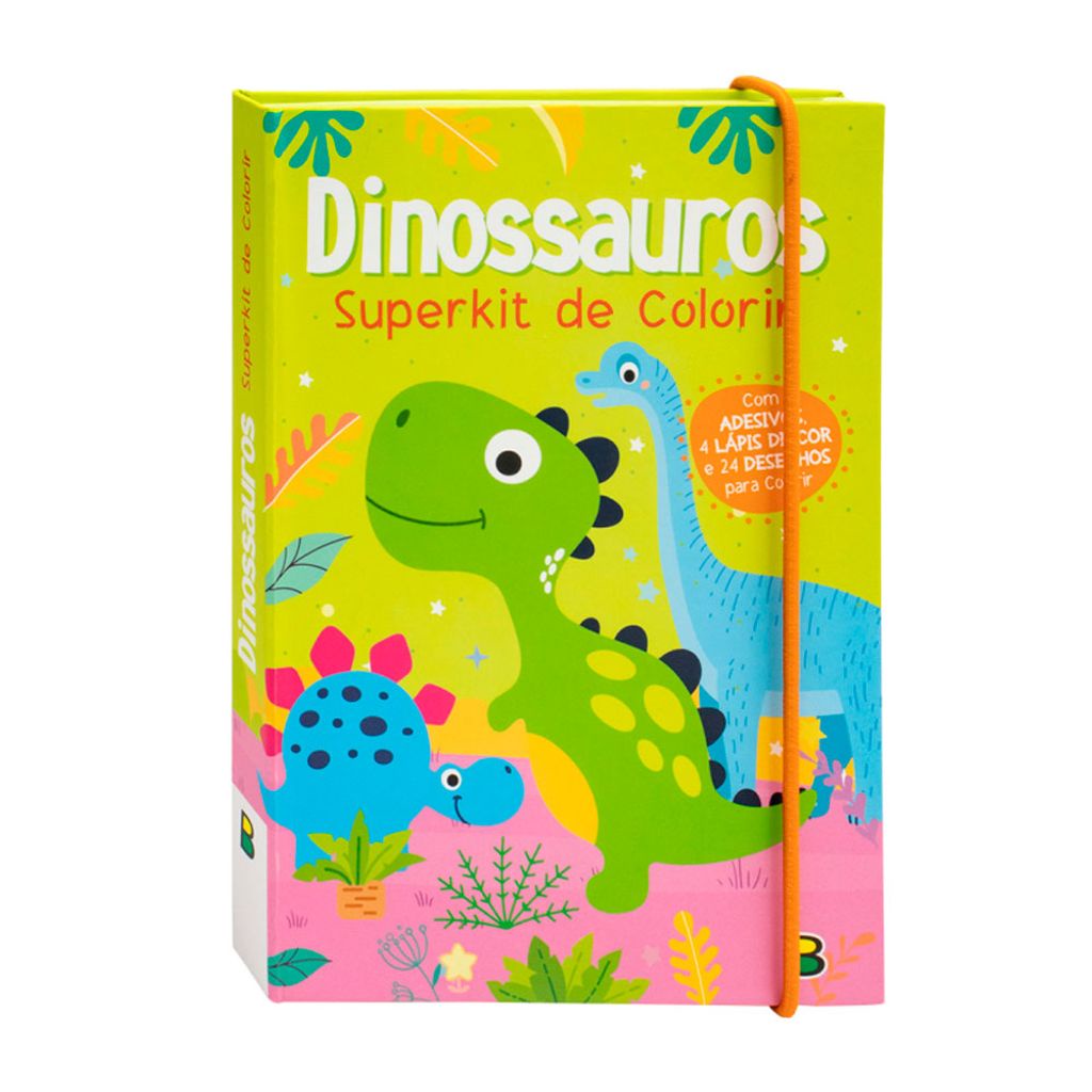 Livro Infantil Dinossauros Superkit de Colorir | Shopee Brasil