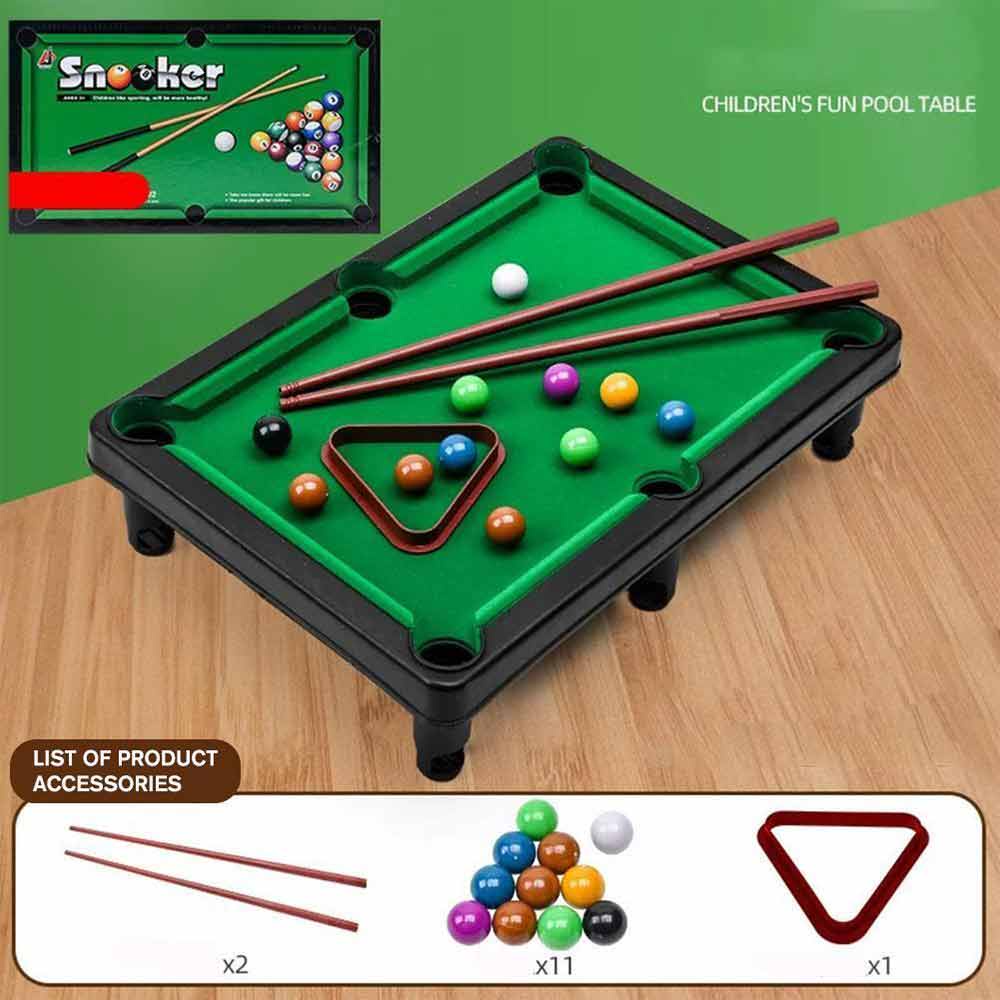 Mini Billiard Table for Kids Wooden With Tall Feet Pool Table Set Taco ...