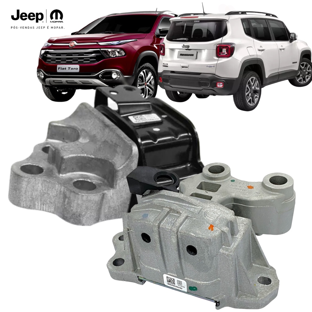 Kit Suporte Coxim Motor Fiat Toro Jeep Renegade 1.8 E-torq - (52157822 ...